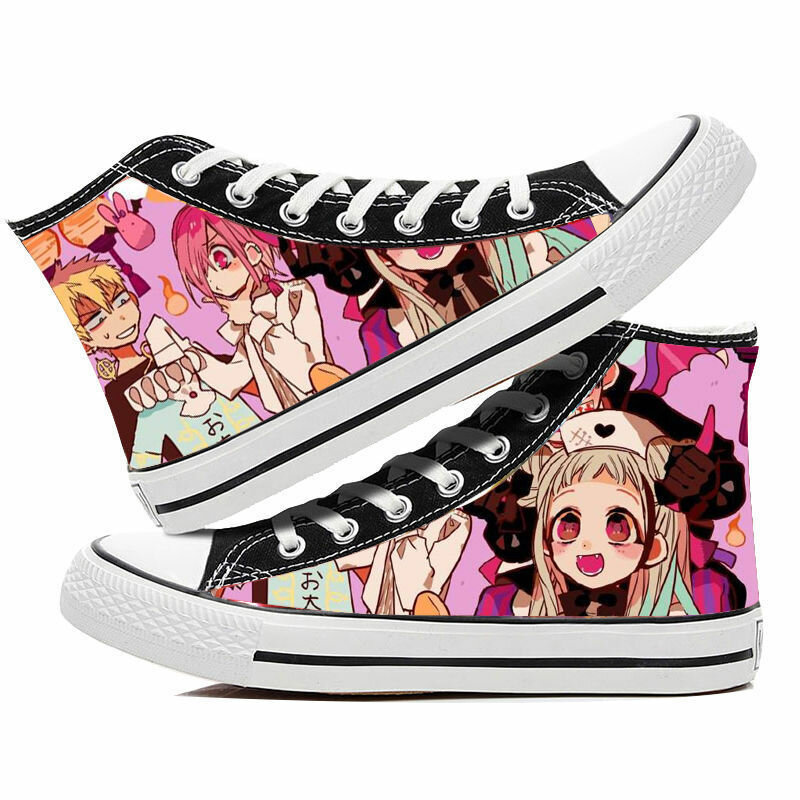 Туалетные кеды Hanako-kun с полным принтом, дышащие уличные 3D-кеды.