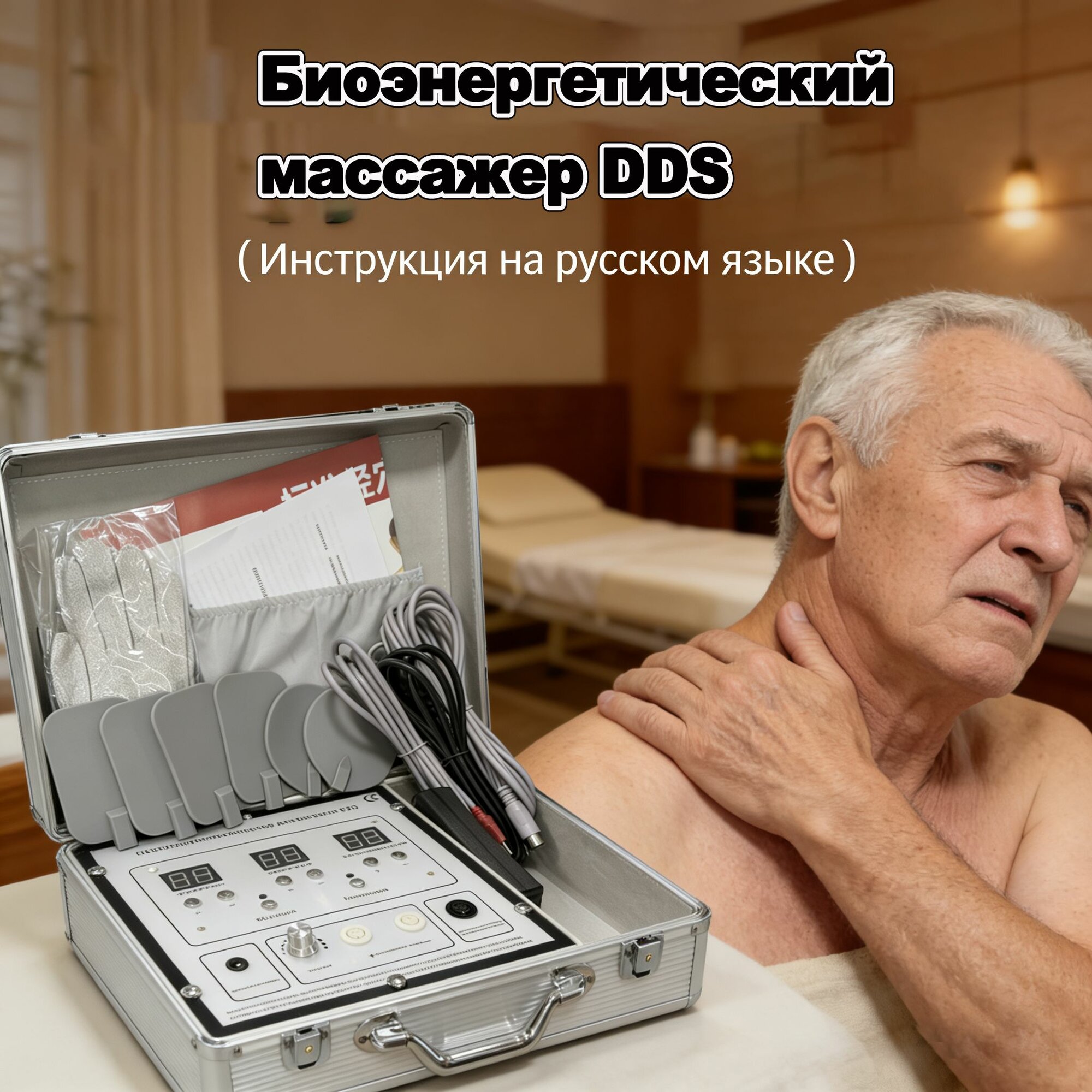 Биоэнергетический массажер (БЭМ) для тела Fohow 2.0 Используется для стимуляции мышц, электроимпульсного массажа