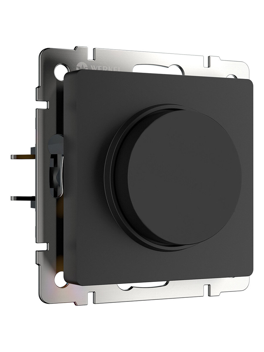 Диммер встраиваемый Werkel W1142008, 600 Вт/LED 200 Вт, цвет черный матовый