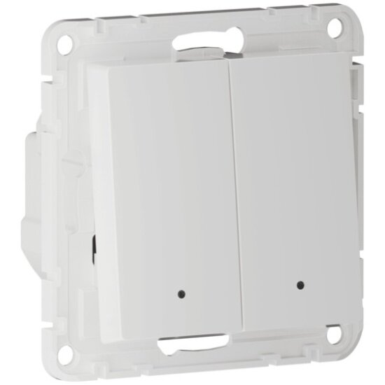 Выключатель Systeme Electric (schneider Electric) 2-кл. AtlasDesign Smart 10А (сх. 5) L+N с подсветкой Zigbee механизм бел, ATN000153Z