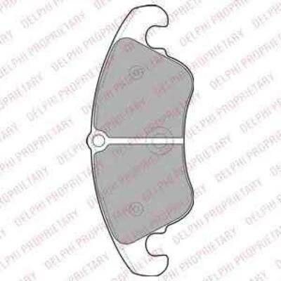 Колодки тормозные DELPHI LP2077 передние AUDI A4, A5 1.8-3.2, D 07- A7 2.8, 3.0 D 10- Q5 2.0, D, 3.0 D, 3.2 08-