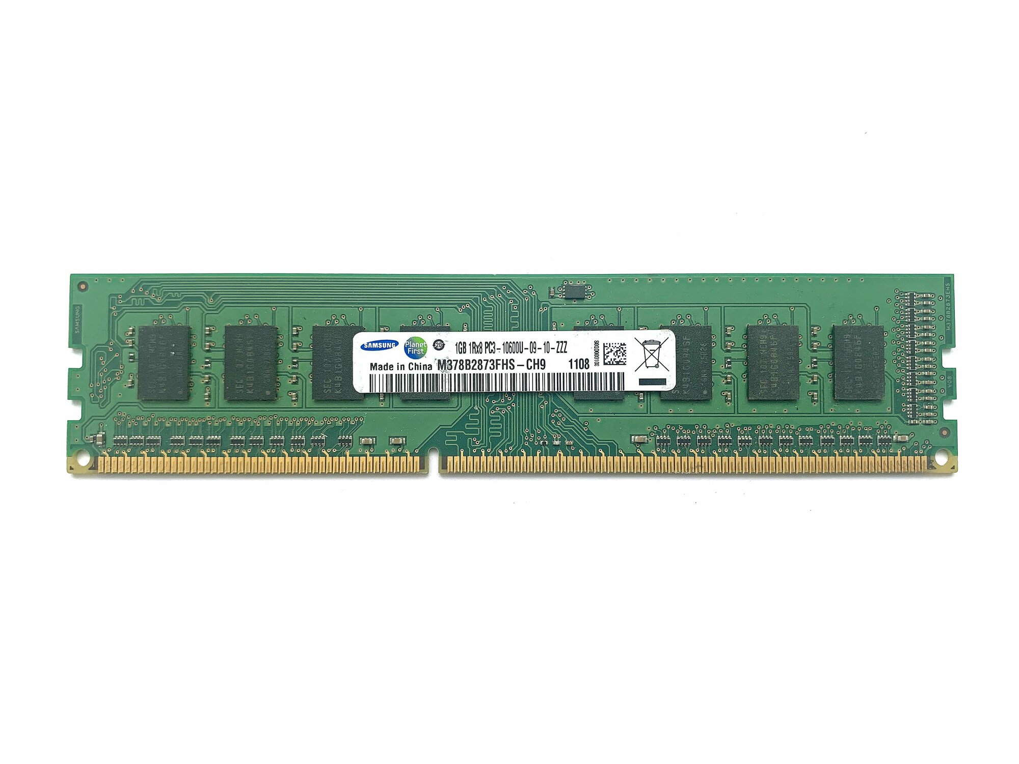 Оперативная память Samsung M378B2873FHS-CH9, DDR3, 1GB, 10600U ОЕМ