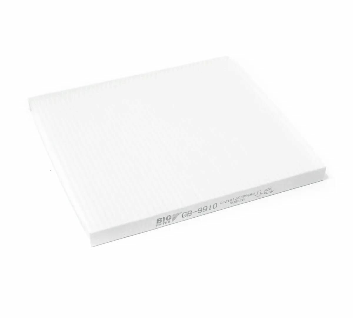 Фильтр салонный BIG FILTER GB-9910 Opel Genesis Coupe BK, i40 VF, Tucson JM, Veloster FS, Kia Carens FG, Cerato TD, Rio JB, Sportage 2 KM, Sportage 3 SL, JAC J7, JS4, S3, Москвич 3