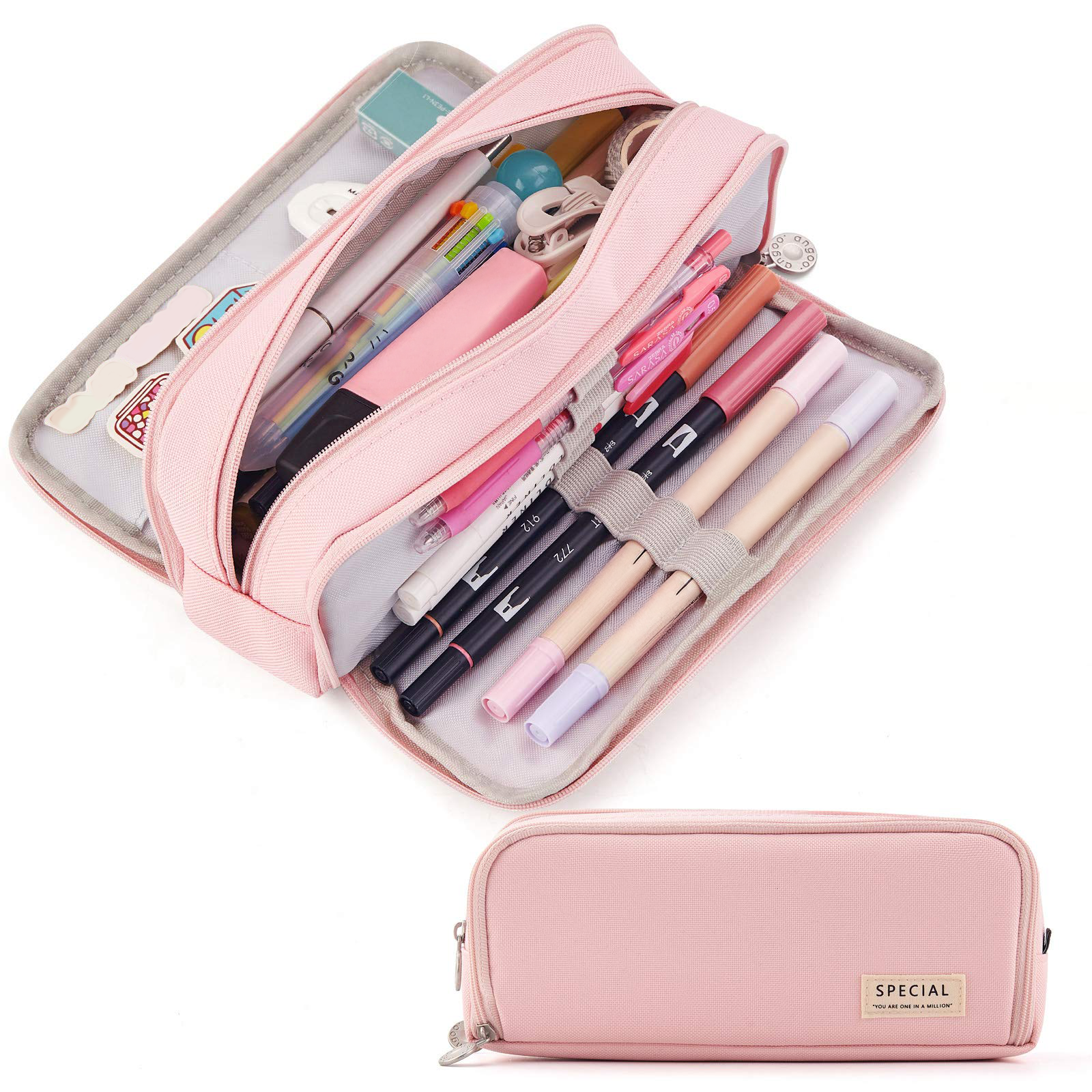 Чехол для карандашей большой вместимости 3 отделения сумка для ручек для школы подростка девушки мальчика мужчин женщин