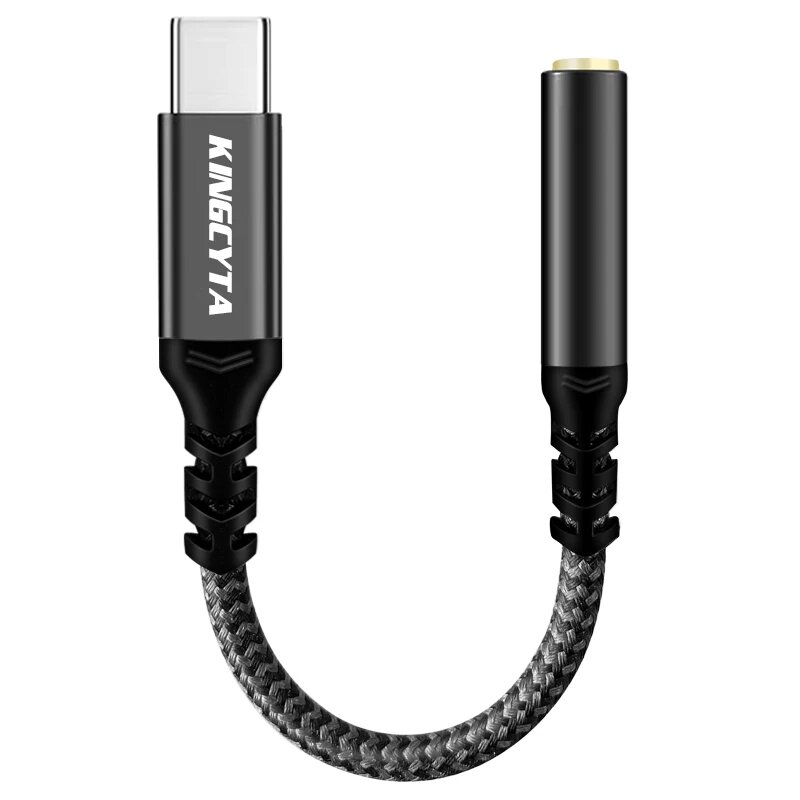 Черный адаптер DAC цифрового аудио, совместимый с OPPO Find X9/X8s/X8 Ultra/N5/Reno14 13 Pro, Type-C в 3.5 мм, кабель