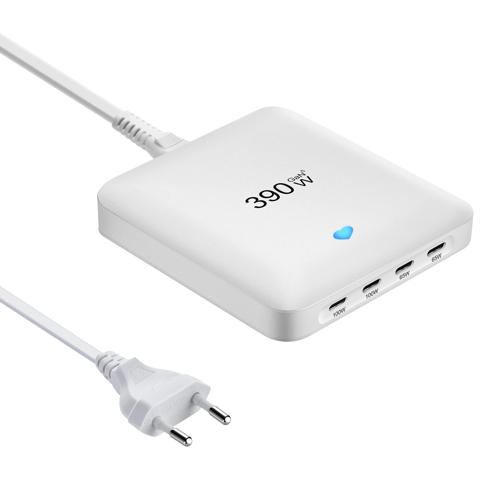 Зарядное устройство 390W GaN, 8 портов, EU