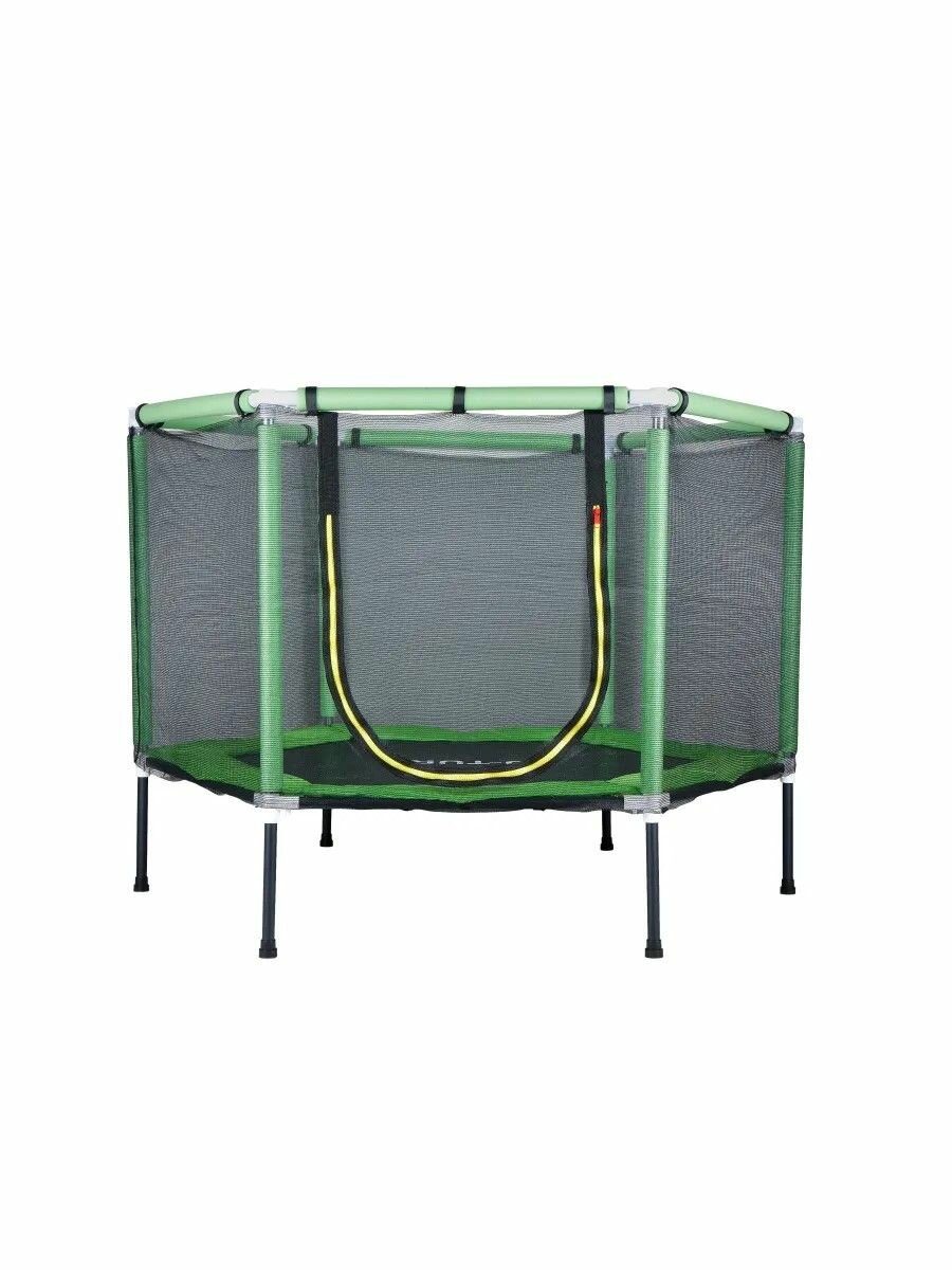 Батут U-TURN БСП-0674 Детский / До 120 кг / 157см / С сеткой / Зеленый