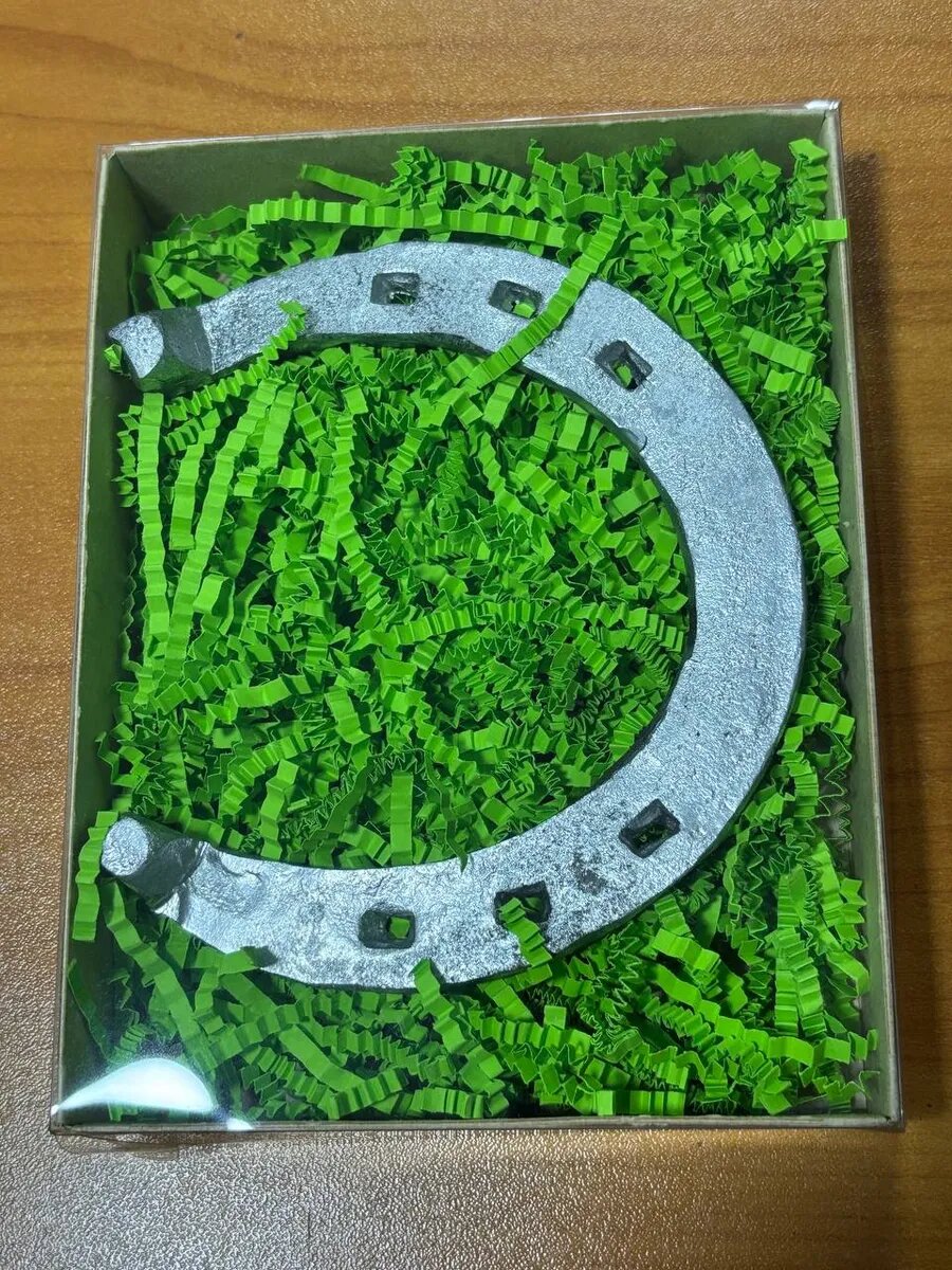 Подкова настоящая серебро с лого ЭФЭ