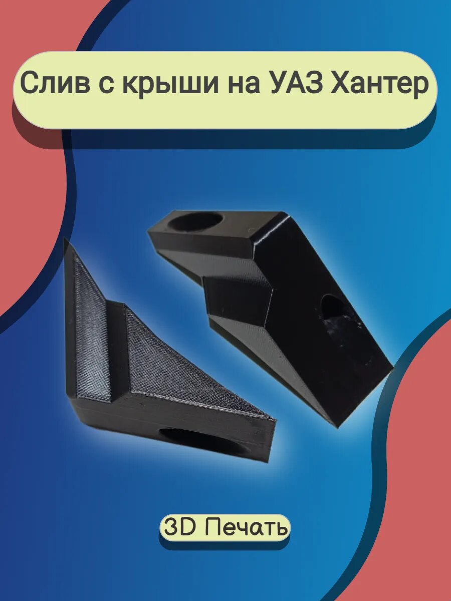 Слив с крыши на УАЗ Хантер(2шт. правый и левый, пластик, 3д печать)