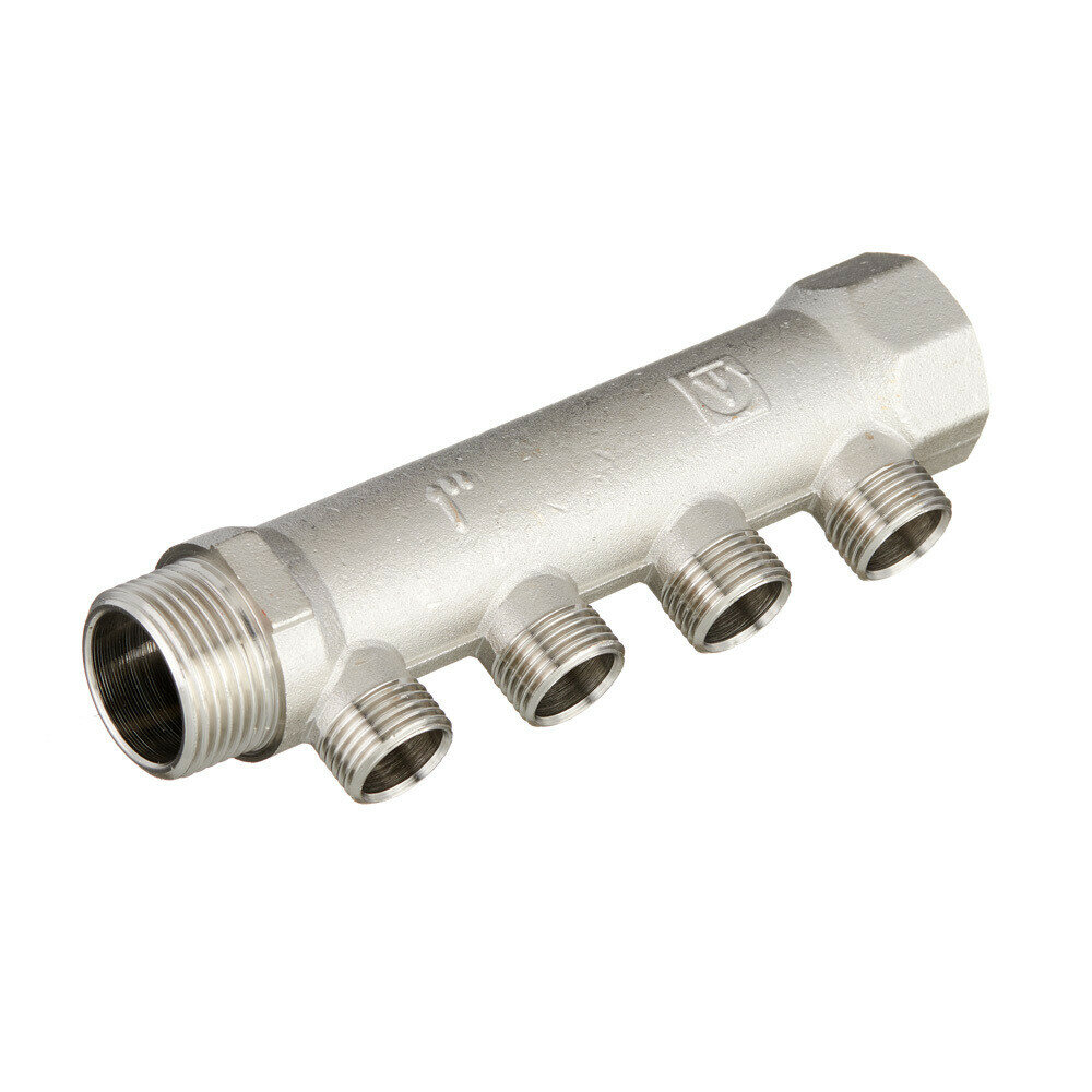 Коллектор Valtec 1 ВР(г) х 4 выхода 1/2 НР(ш) х 1 НР(ш) (VTc.500. N.0604)