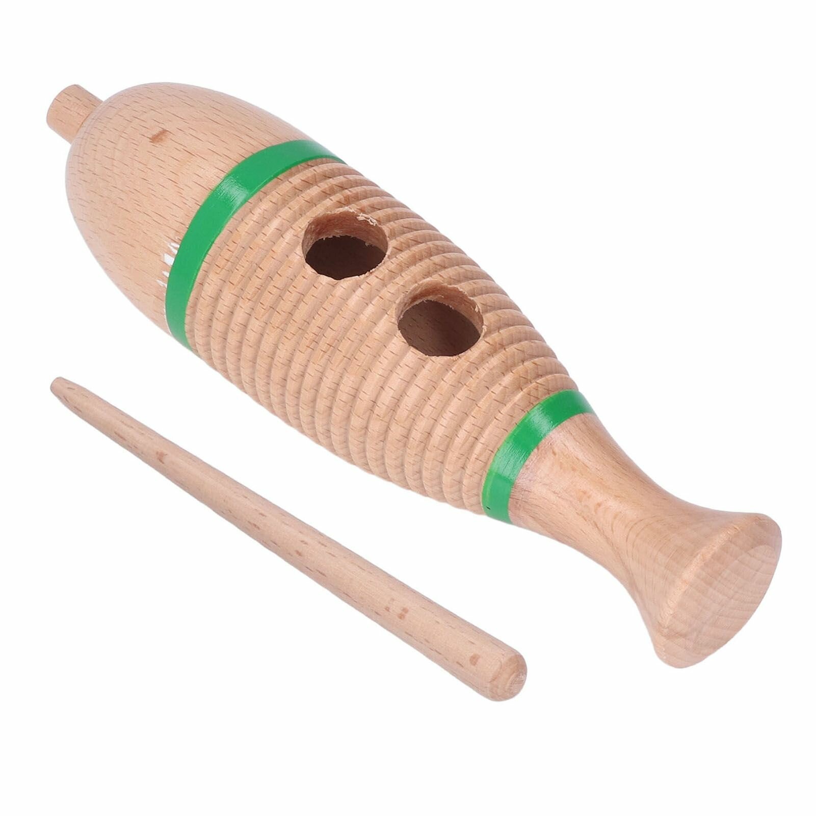 Деревянный гуиро в форме рыбки, ударный инструмент, развивающая игрушка, подарок