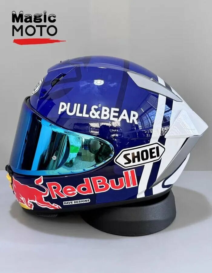 Shoei Мотошлем, цвет: белый, красный, размер: L