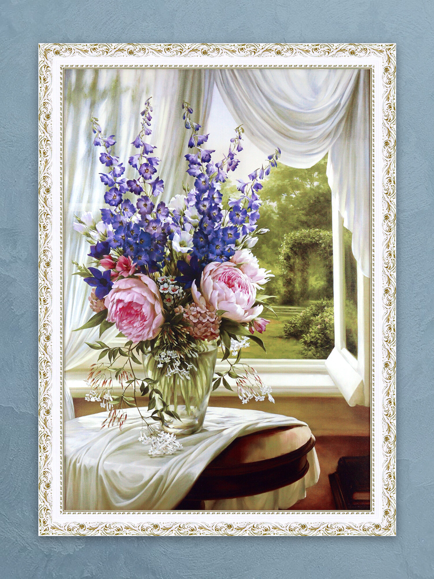 Картина на стену для интерьера Декарт настенный декор панно в раме багете в гостиную ванную детскую для офиса лофт пейзаж абстракция