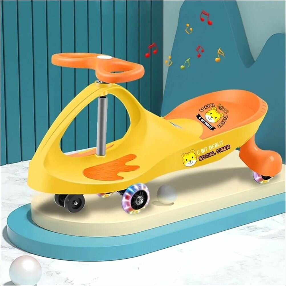 Чудо-машинка FAMILY CAR, бибикар, пушкар, толокар каталка для детей и взрослых a