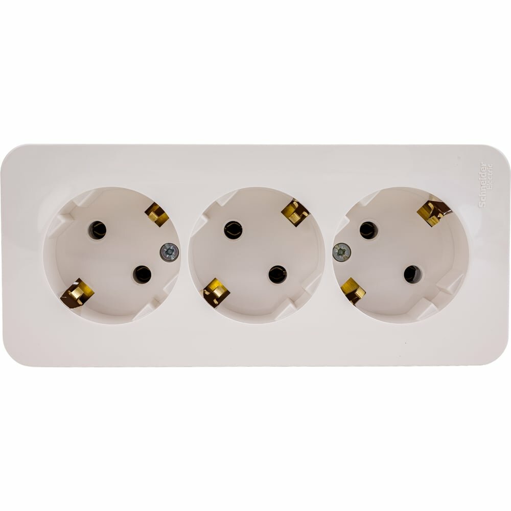 Тройная розетка Systeme Electric BLANCA