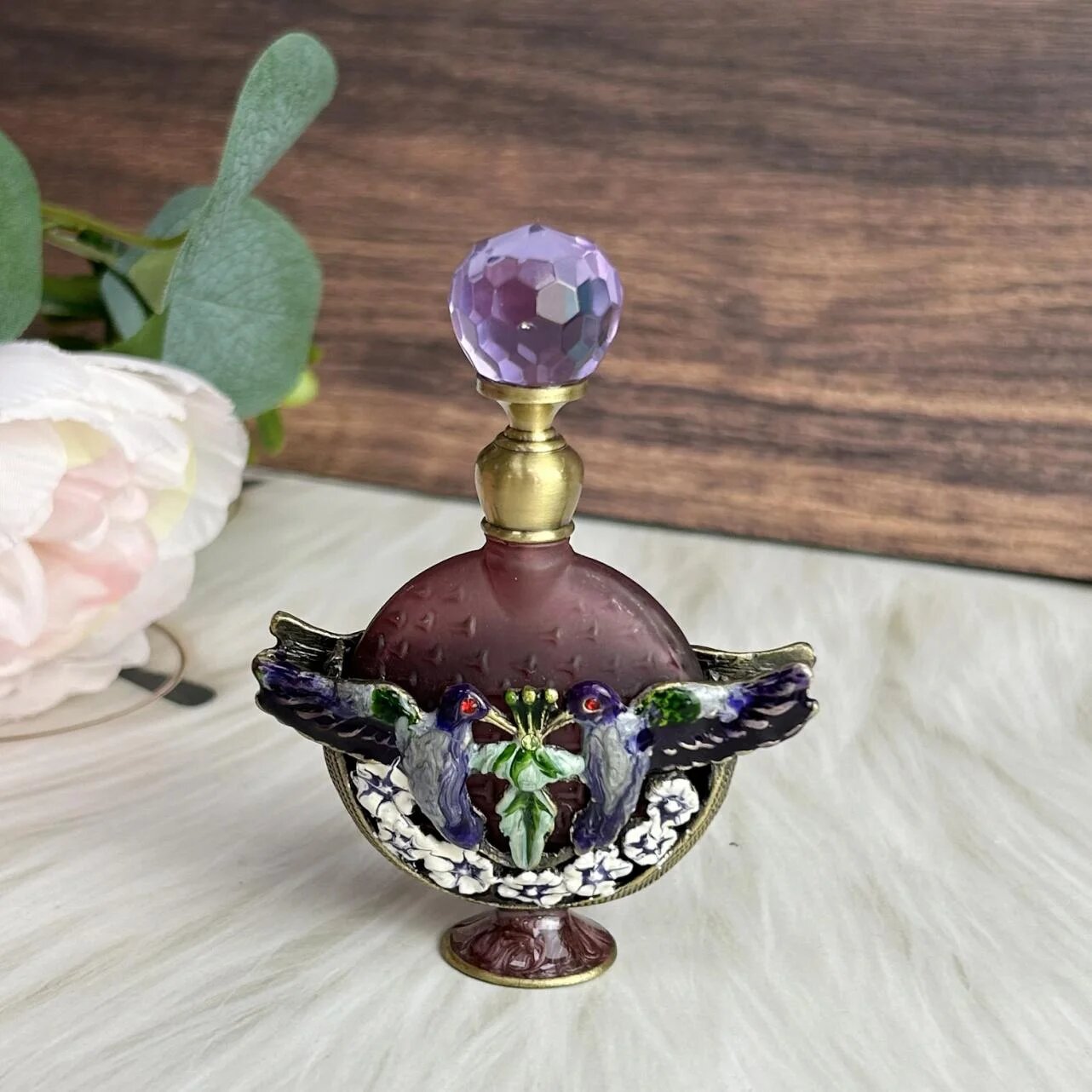 4 типа, 15 мл, винтажный флакон для духов, ручная роспись, маленькие пустые многоразовые бутылки, металлическое стекло, свадебный декор, подарок