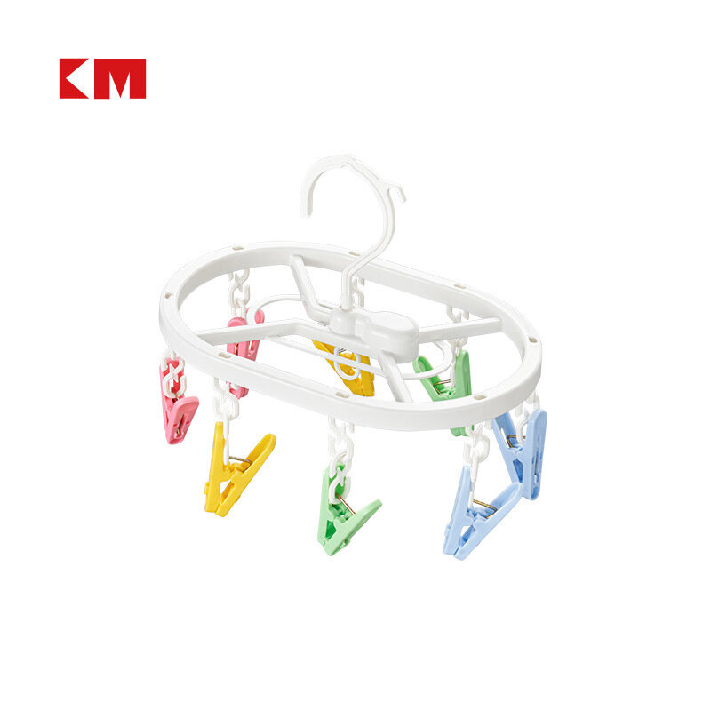 Япония KM.1132 овальная 8-головая сушилка для носков стойка для белья Сушилка для детского подгузника Круглая Сушилка