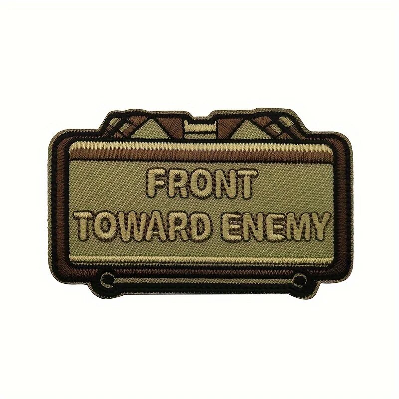 Тактический патч FRONT TOWARD ENEMY, Green (Velcro)