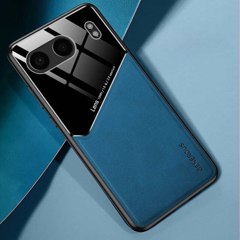 Синий кожаный чехол для OnePlus Nord 4 5G