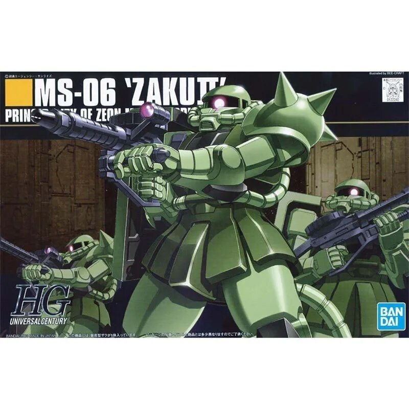 Модель Bandai HGUC Zaku 2 1/144
