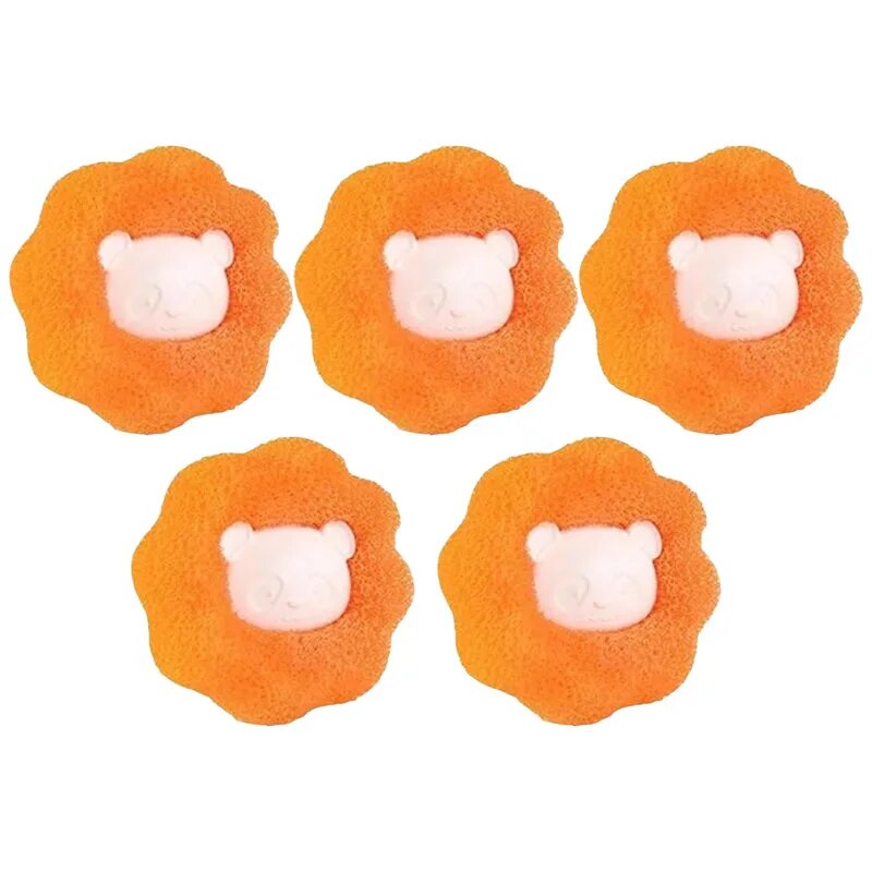 Многоразовый шарик-фильтр для стирки от шерсти животных Yellow 5pcs
