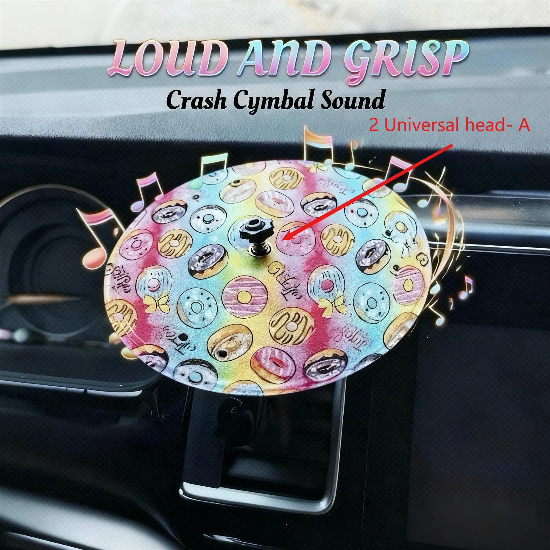Автомобильная тарелка Crash Cymbal, Цвет: 2 Universal head- A