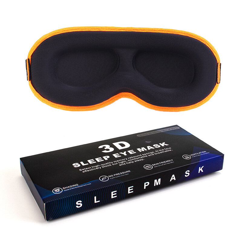 3D маска для глаз, стерео, блокирующая свет, для глубокого сна, не давящая на глаза, для авиационных путешествий, унисекс, маска для защиты глаз из пены с эффектом памяти