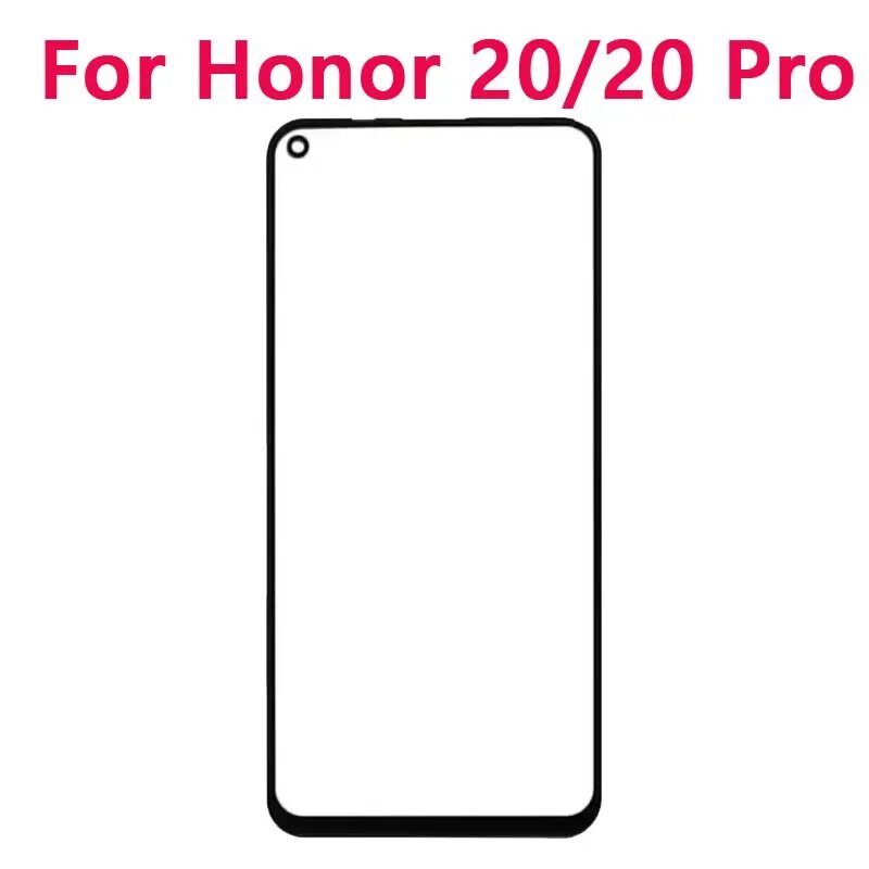 Внешнее стекло ЖК-экрана + клей OCA для Honor 8 9 10 Lite 20 Pro 30 30i 30S View V30, замена передней сенсорной панели Honor 20 With OCA