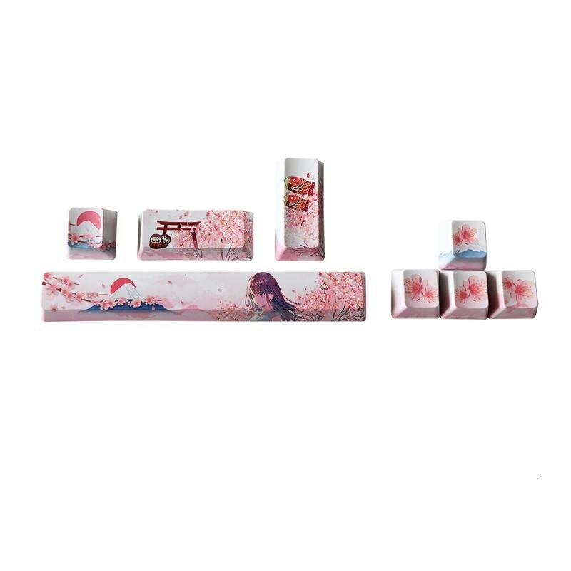 8-клавишные PBT кейкапы с пятисторонней сублимацией OEM профиль 6.25 пробел, 4