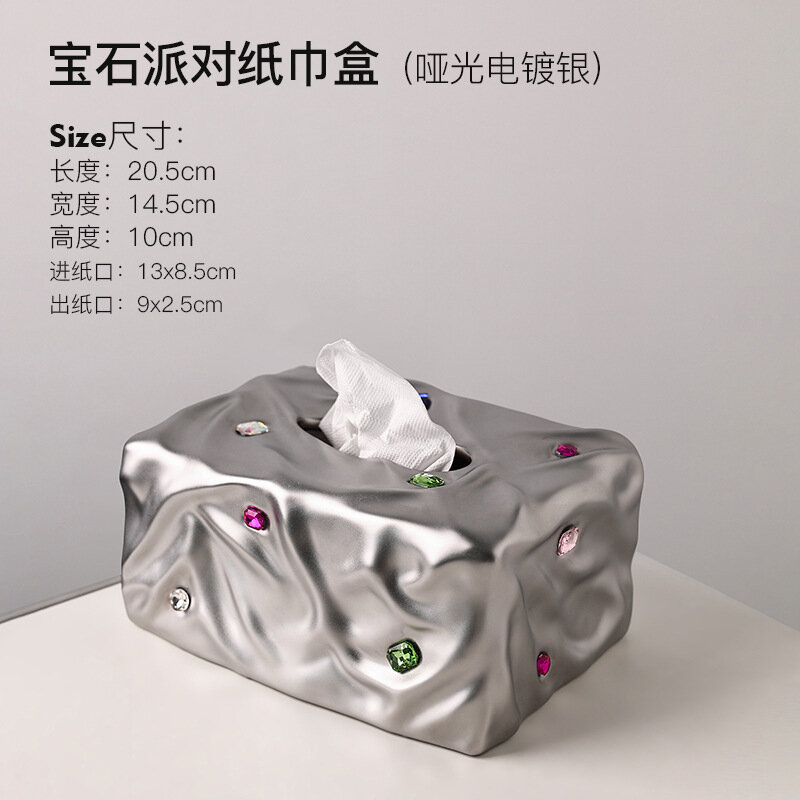 Креативная керамическая коробка для салфеток Behanmei для гостиной, высококачественная легкая роскошная коробка для салфеток, декоративная коробка для салфеток