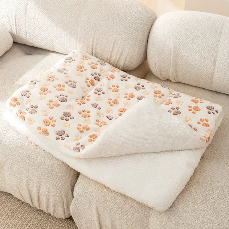 Коврик для кошек, плед для животных, фланелевый теплый зимний ковер, лежанка для котят, одеяло-гнездо для собак Миа Бай