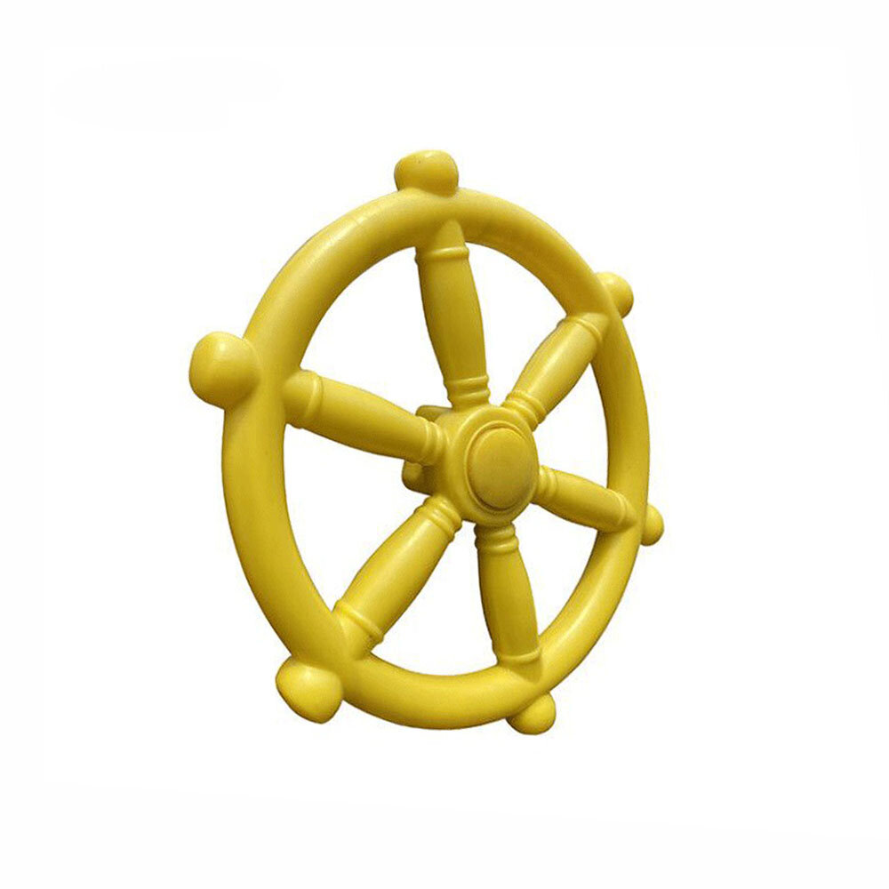 Руль для качелей 12 дюймов (300*300*20 мм) для игры пирата, аксессуар для детской площадки, игрового дома, деревенка, дворик, цвет: желтый/красный/синий/зеленый, пластик, вес 300 г, 1 шт