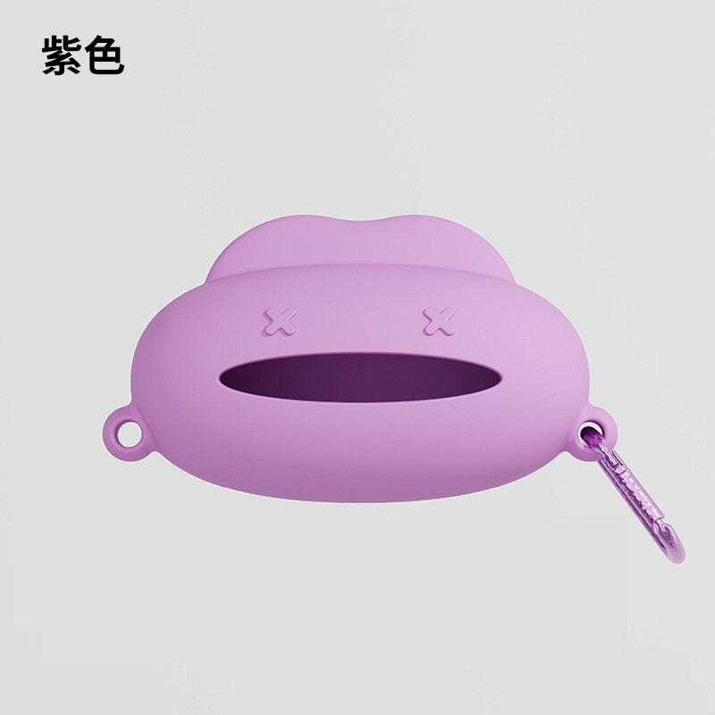 Контейнер для мешков с туалетом для собак Силиконовый антипролетный мини-клип для прогулок Цвет：Фиолетовый