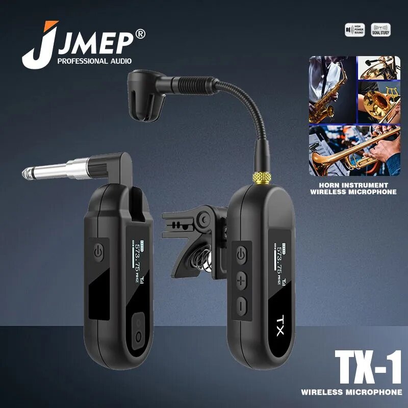 JMEP Микрофон петличный, черный, черный матовый