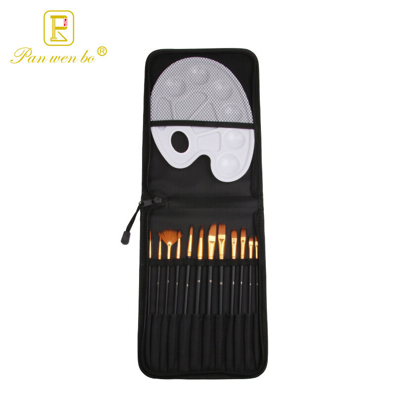 25-предметный набор кистей из нейлона и дерева, гуашевые кисти, специальные акриловые плоские кисти, набор масляных кистей