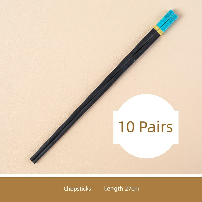 Палочки для еды из сплава, антибактериальные и термостойкие, в ресторанном стиле, в китайском трендовом стиле, легкая