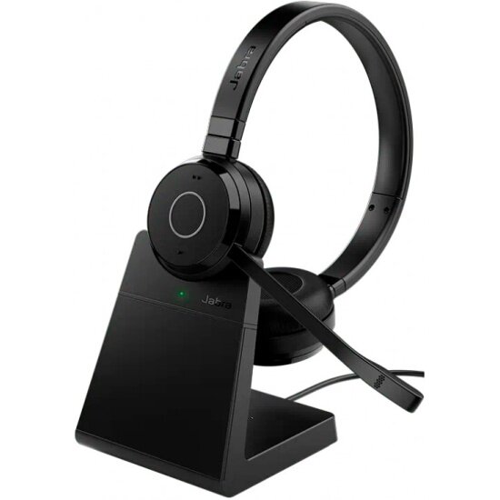 Беспроводная гарнитура Jabra Evolve 65 TE, Link 390a MS Stereo Stand (6699-833-399)