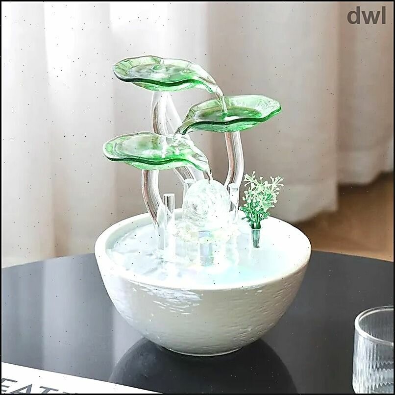 Фонтаны, поделки из керамики и стекла, украшения для рабочего стола