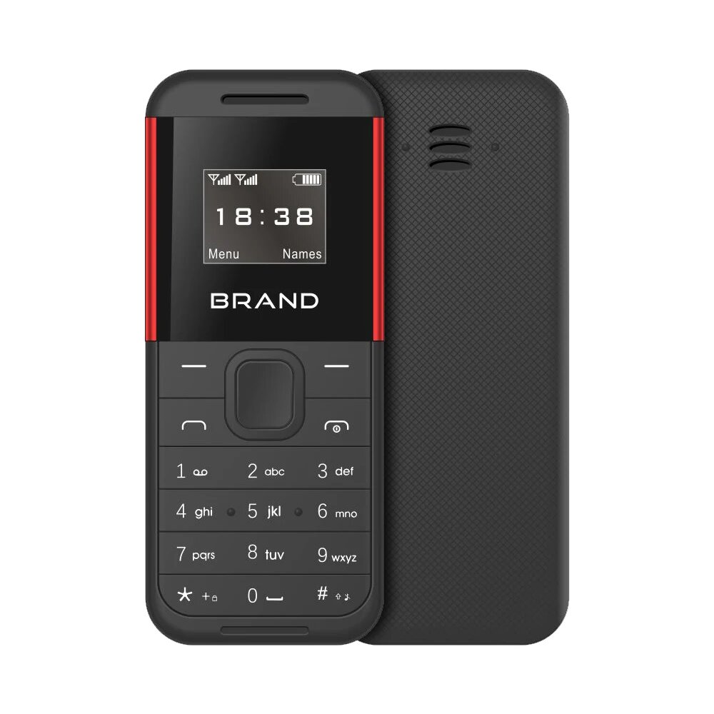 Черный кнопочный телефон SERVO BM222 с двумя SIM