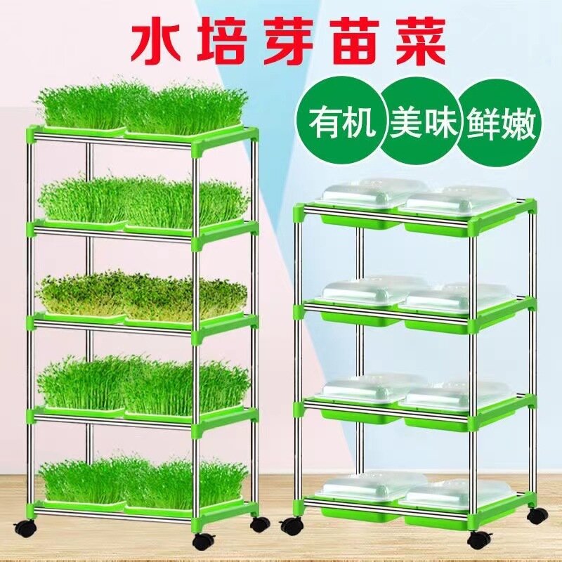 Поддон для проращивания ростков, гидропонное оборудование для овощей, стойка для посадки семян гороха, безземельное выращивание, домашний горшок для рассады овощей