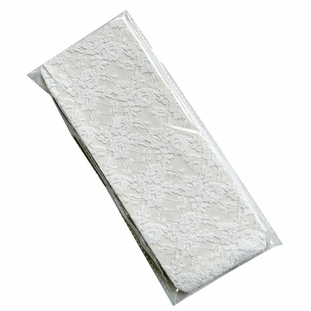 Женские ажурные перчатки без пальцев, Белый