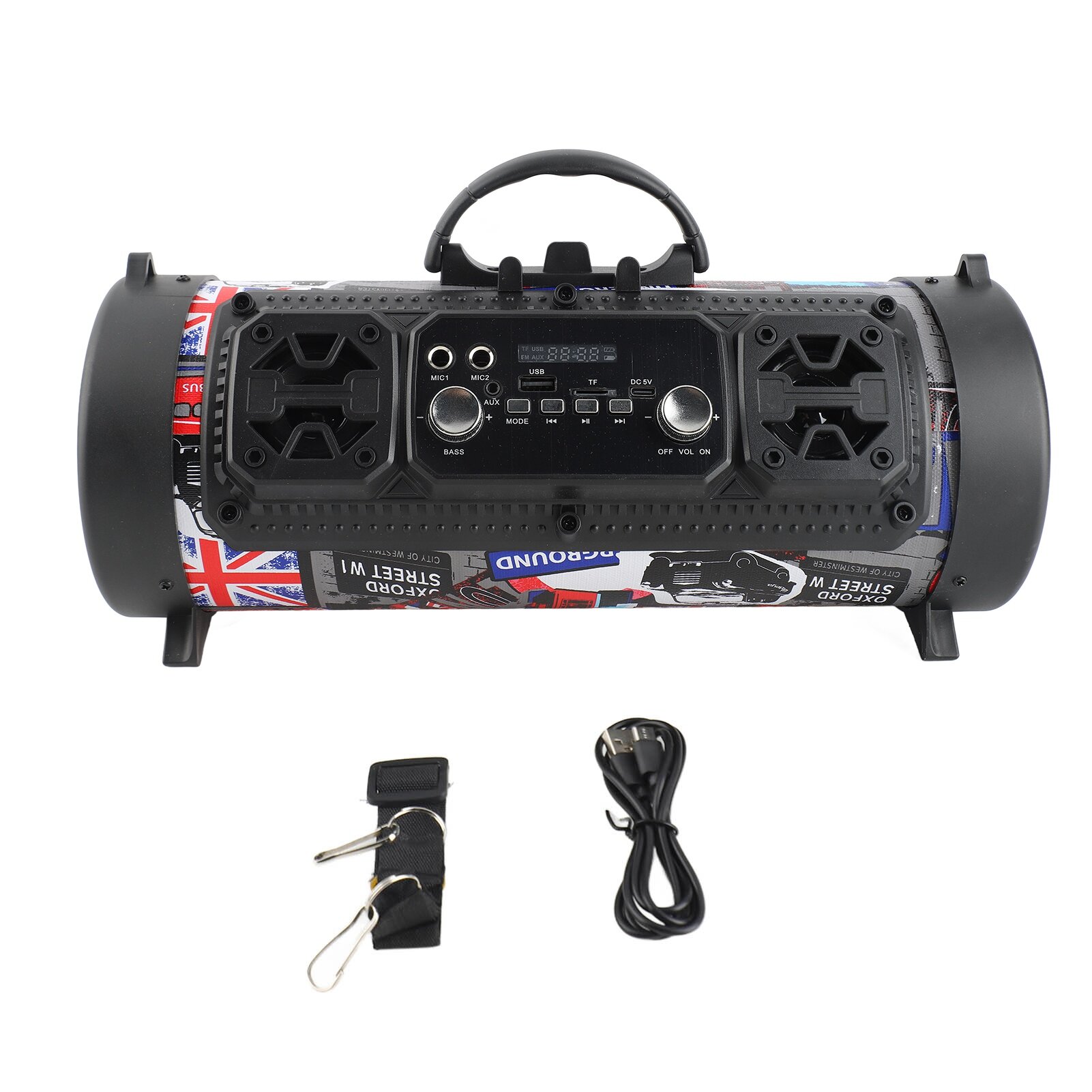 Bluetooth -динамики граффити RGB Беспроводной динамик с голосовой подключением сабвуфера для домашней вечеринки на открытом воздухе кемпинг