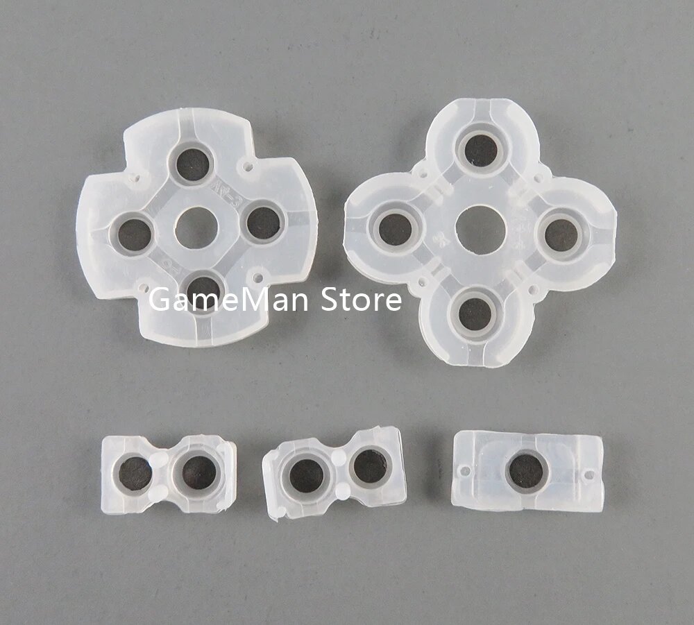 100 комплектов для PS4 для PlayStation 4 PS4 Pro, тонкий контроллер JDS001, силиконовая проводящая резиновая клейкая кнопка