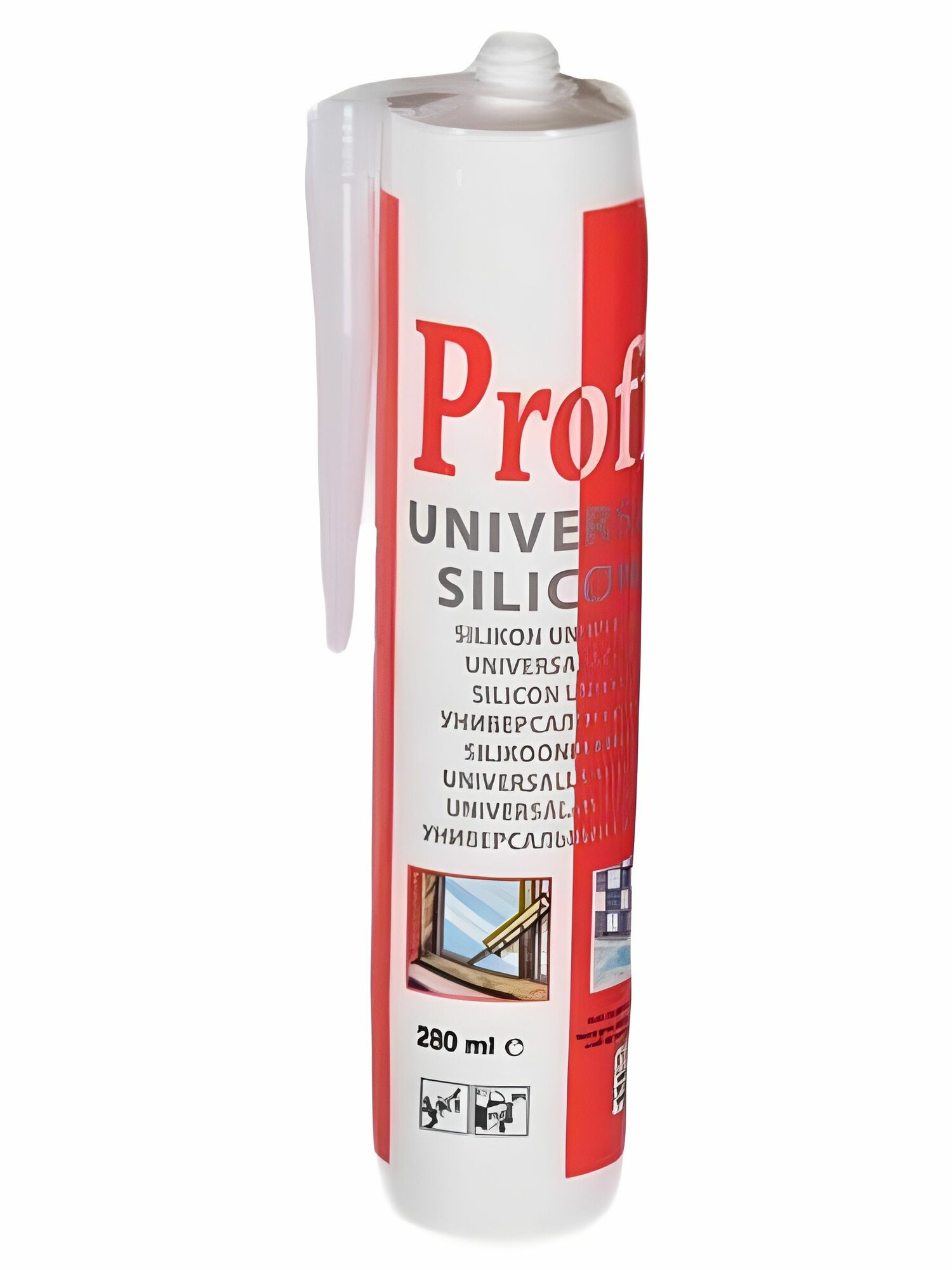 Герметик "Profil" силиконовый, универсальный, бесцветный 270мл