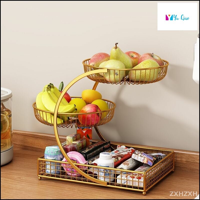 Металлическая подставка для фруктов "IKEA", квадратная, 30 см