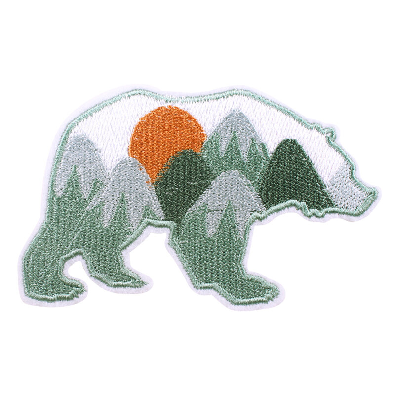 Нашивка шеврон (патч) медведь 9 х 5.7 CM можно гладить и шить