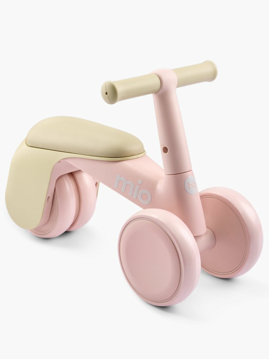 50066, Беговел десткий MIO Happy Baby, беговел от 1 года для девочек, велобег для малышей от 75-95, розовый