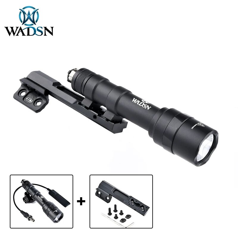 Wodson M600DF тактический фонарь с системой M/K, алюминиевый корпус, яркость 1400 люмен
