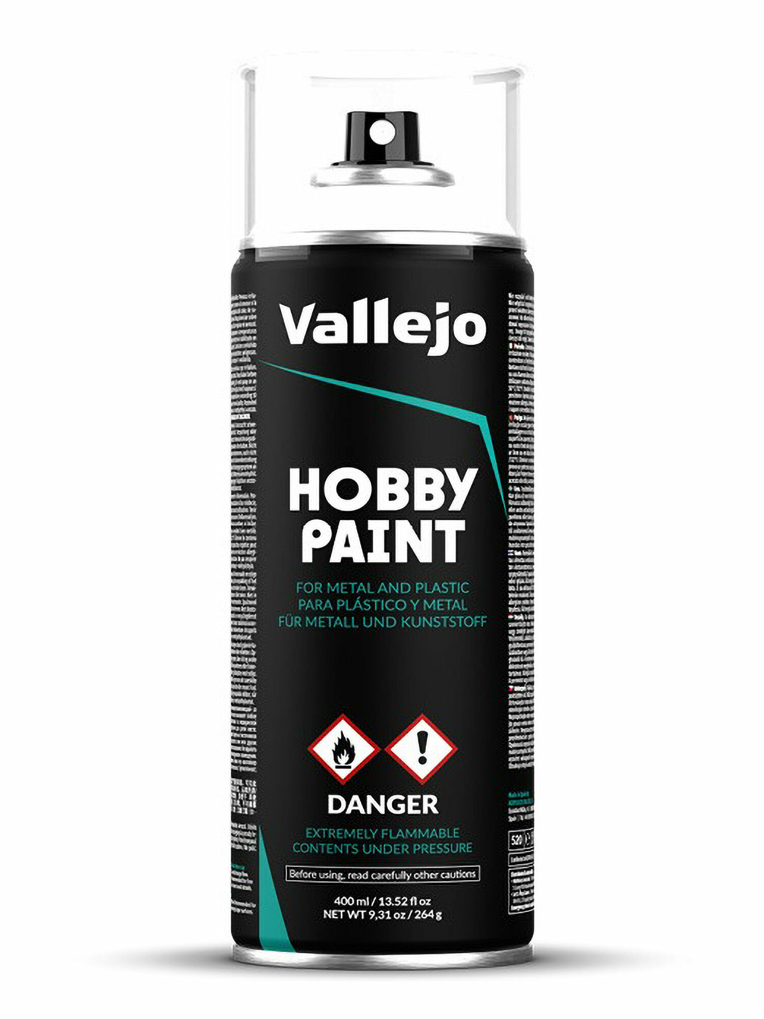 Аэрозольная грунтовка Vallejo серии Aerosol - White 28010, 400 мл