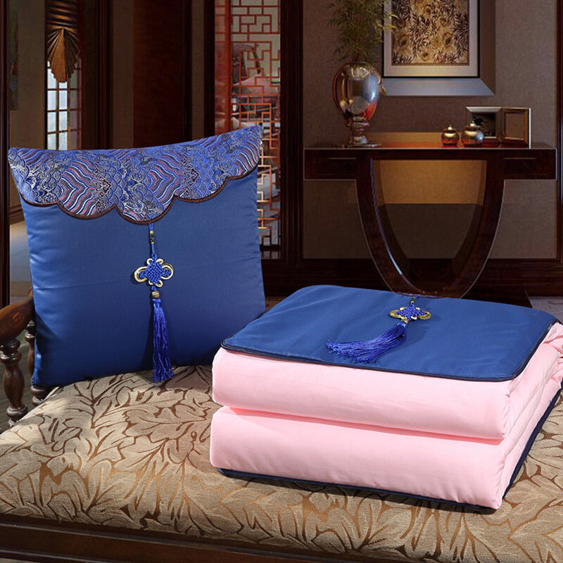 Подушка с вышивкой в китайском стиле, одеяло, подушка для автомобиля, подушка с индивидуальным печатным логотипом, подарочная подушка с китайским узлом